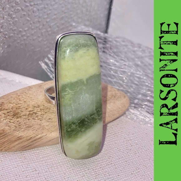 Handmade Jewelry | Jewelry | Fine Larsonite Gemstone Handmade Ring ...